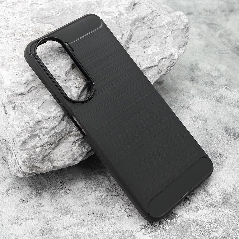 Zastitna silikonska maska (futrola) BRUSHED - Huawei Honor 90 lite crna (MS)