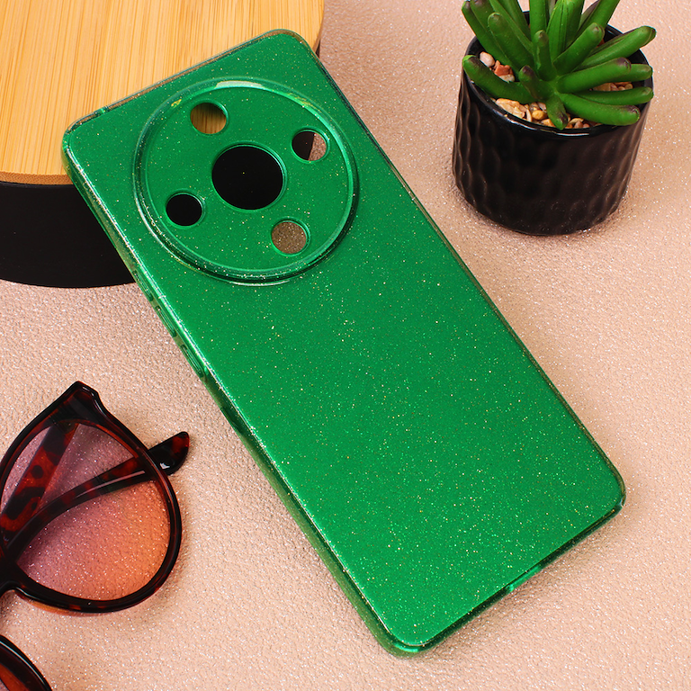 Zastitna maska (futrola) Sparkle Dust - Huawei Honor Magic 6 lite tamno zelena