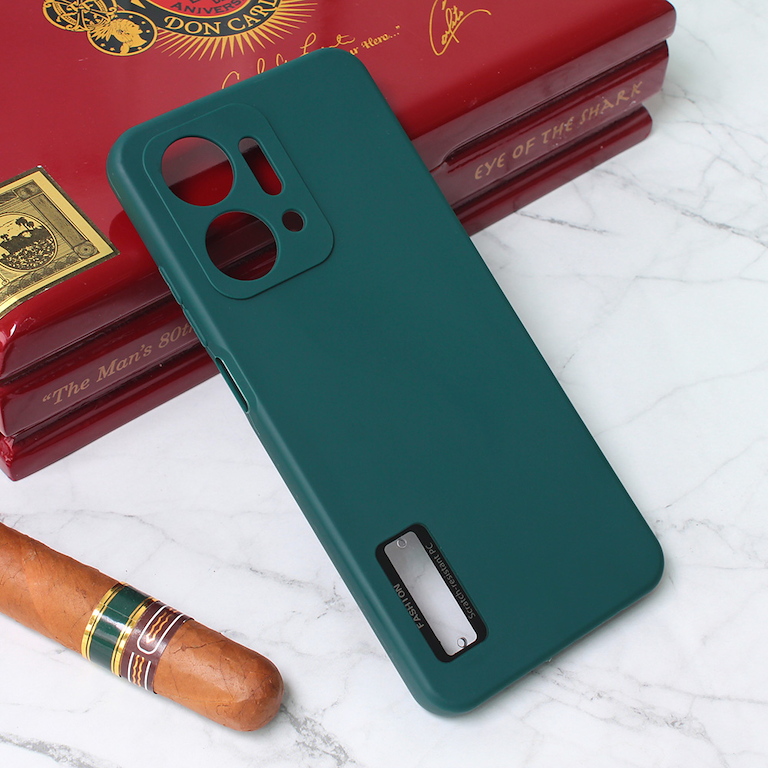 Zastitna maska (futrola) Soft Silicone - Huawei Honor X7a zelena