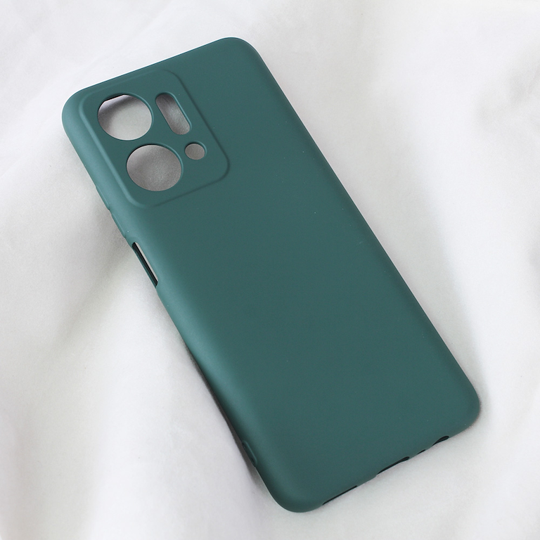 Zastitna maska (futrola) Teracell Soft Velvet - Huawei Honor X7a tamno zelena