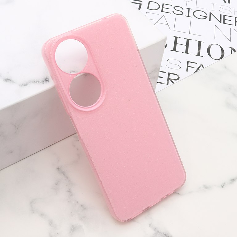 Zastitna maska (futrola) GLOW SHINING - Huawei Honor X7b svetlo roze (MS)