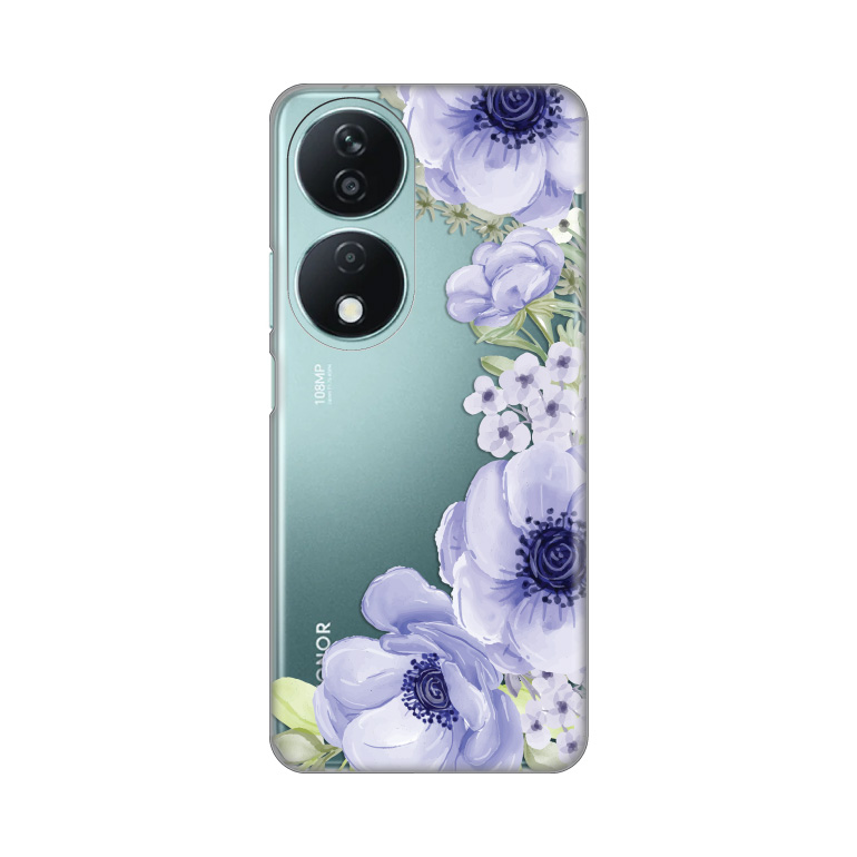 Zastitna ultra tanka (skin) maska / futrola PRINT - Huawei Honor X7b Blue Roses