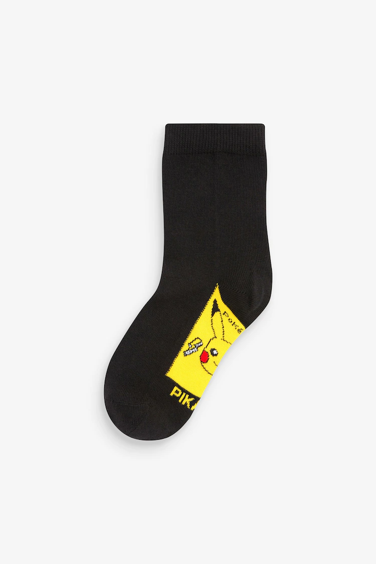 Black 5 Pack Cotton Rich Socks