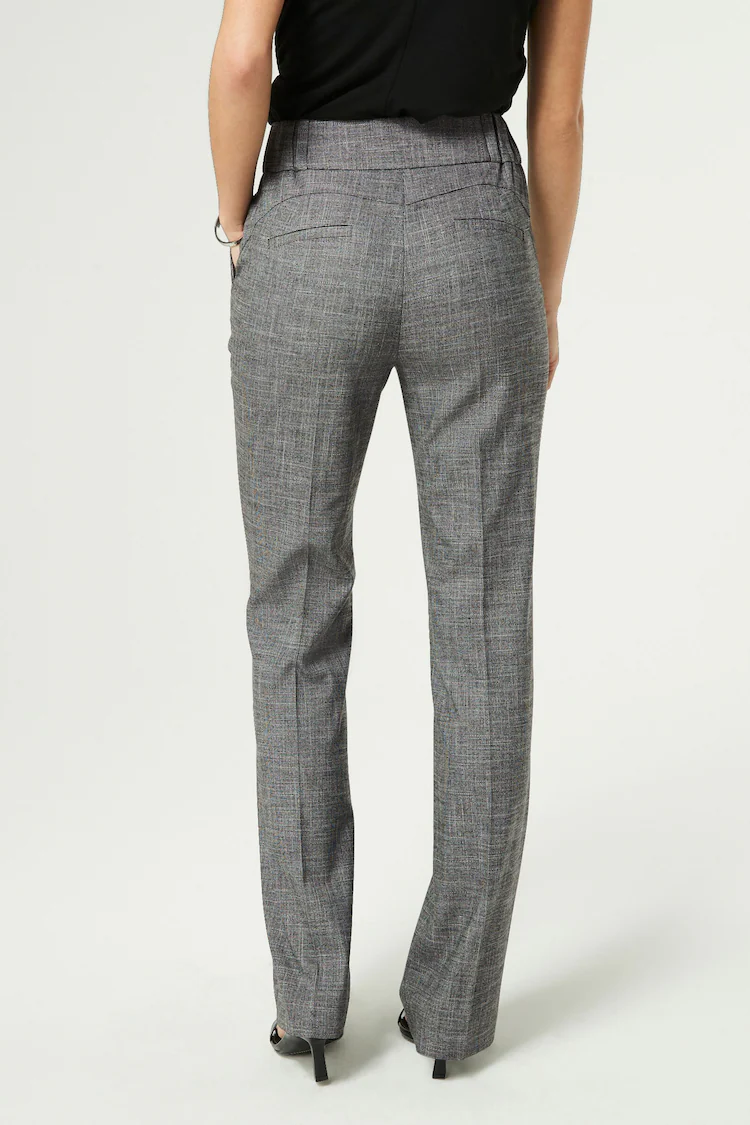 Grey Bootcut Tailored Trousers