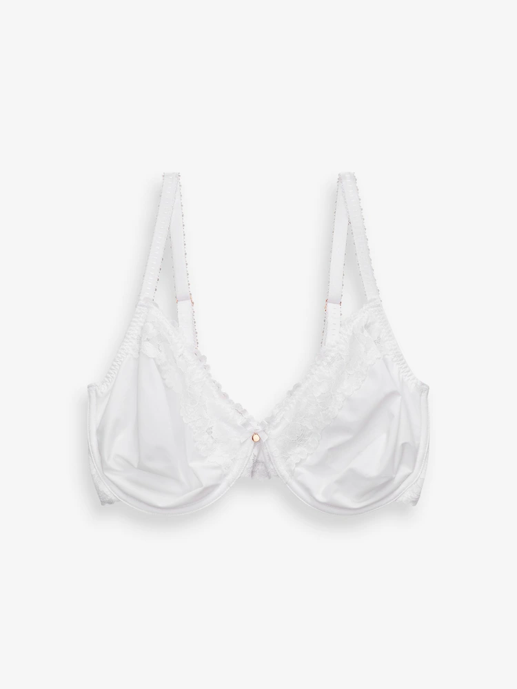 White DD+ Minimiser Full Cup Bra