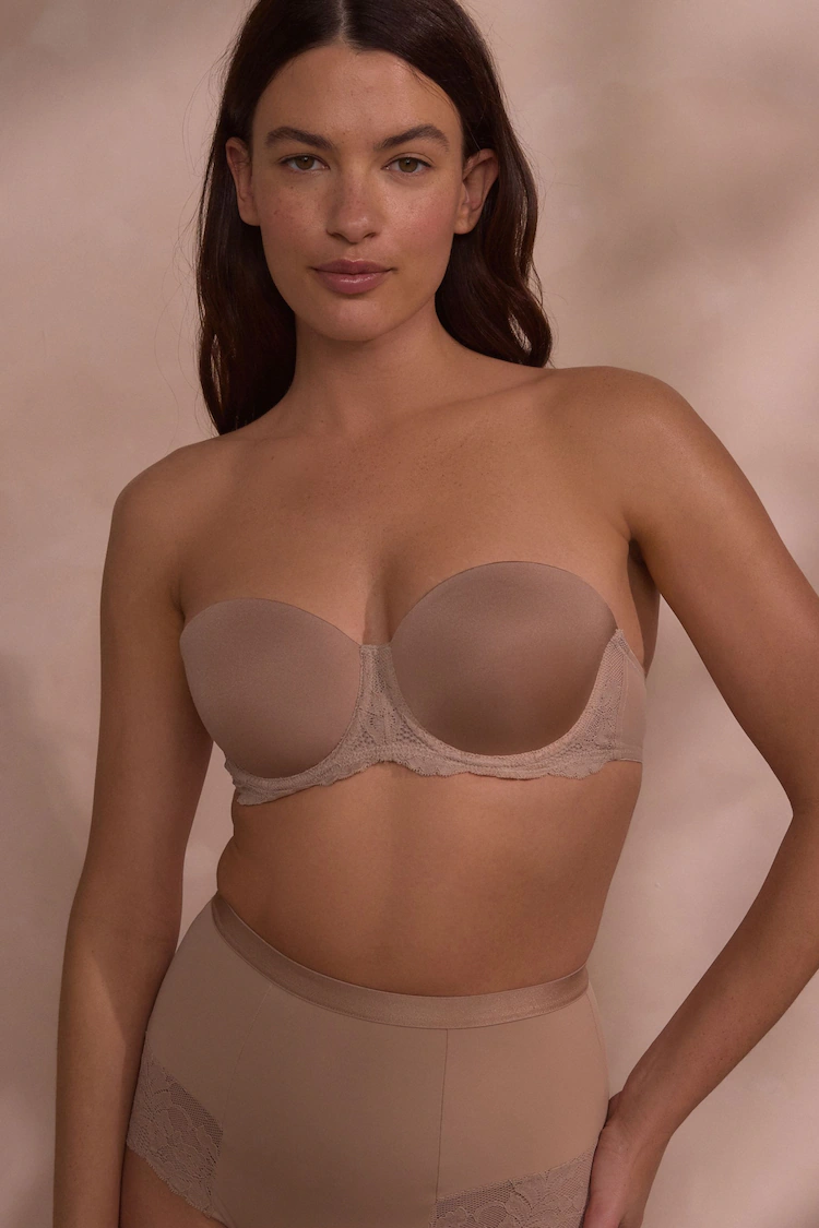 White/Nude Light Pad Strapless Multiway Bras 2 Pack