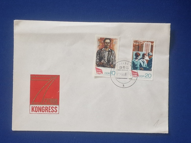 DDR 1968 FDC 7.Kongres