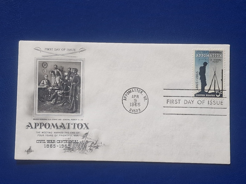 USA 1965 FDC Appomattox Civil War