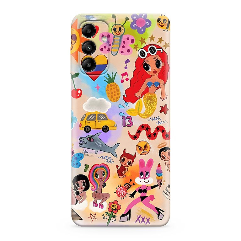 Zastitna ultra tanka (skin) maska / futrola PRINT CLEAR - Samsung A136 Galaxy A13 5G/A047 Galaxy A04s ND0326 (MS)