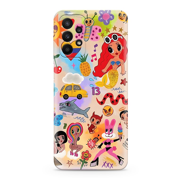 Zastitna ultra tanka (skin) maska / futrola PRINT CLEAR - Samsung A235 Galaxy A23 ND0326 (MS)