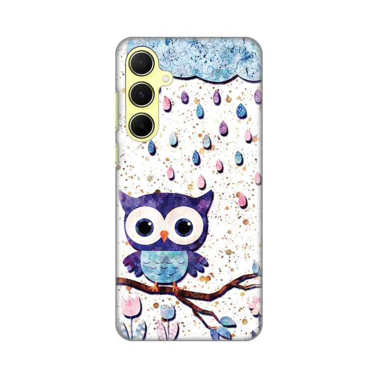 Zastitna ultra tanka (skin) maska / futrola PRINT - Samsung A556 Galaxy A55 5G Owl