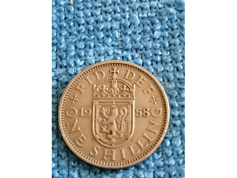 ONE SHILLING 1958.VELIKA BRITANIJA