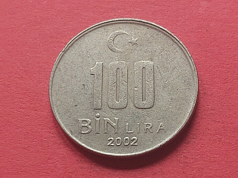 Turska - 100 lira 2002 god