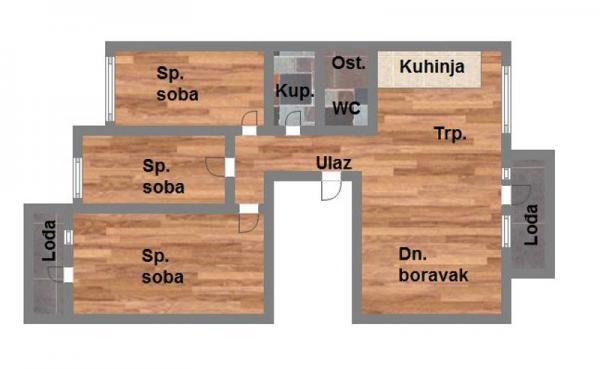 Četvorosoban stan na prodaju, 97m2, 145.570€