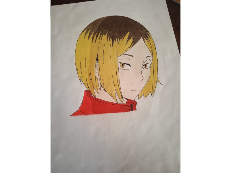 kenma haikyuuu anime crtez