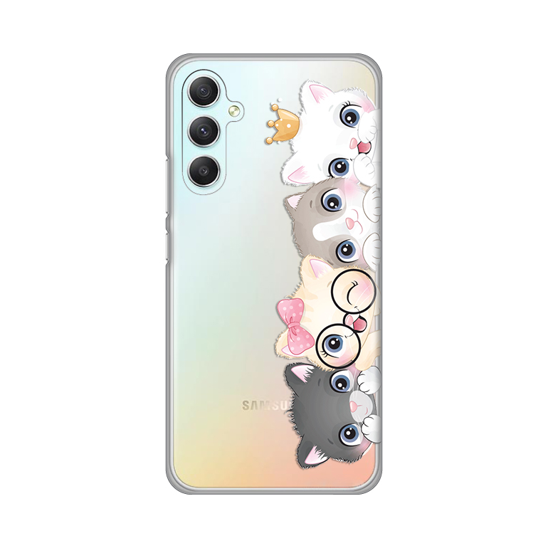 Zastitna ultra tanka (skin) maska / futrola PRINT - Samsung A346 Galaxy A34 5G 5G Cats