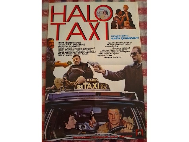 plakat HALO TAXI