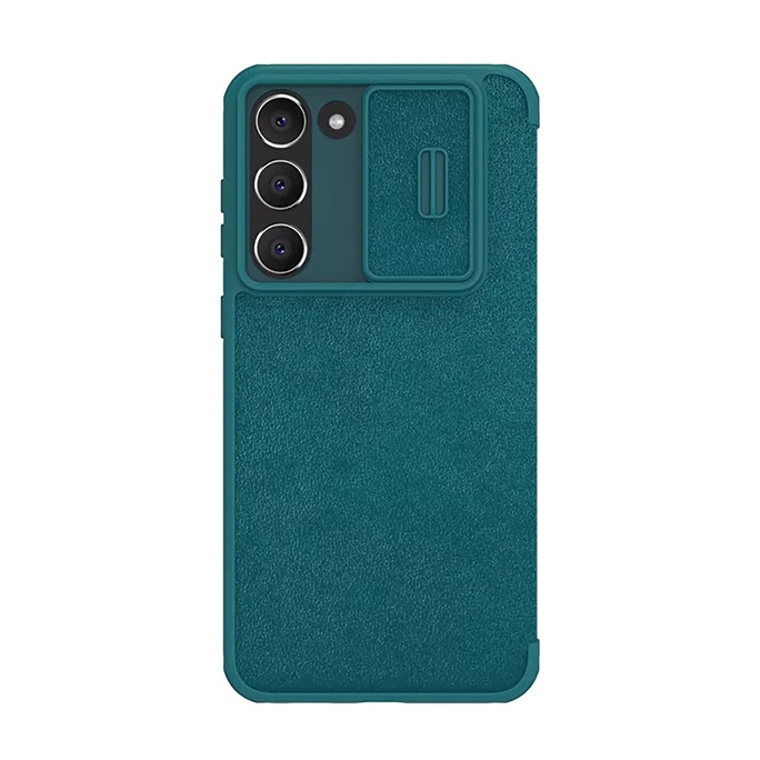 Zastitna maska (futrola) Nillkin Qin Pro (plain leather) - Samsung S916B Galaxy S23 Plus zelena