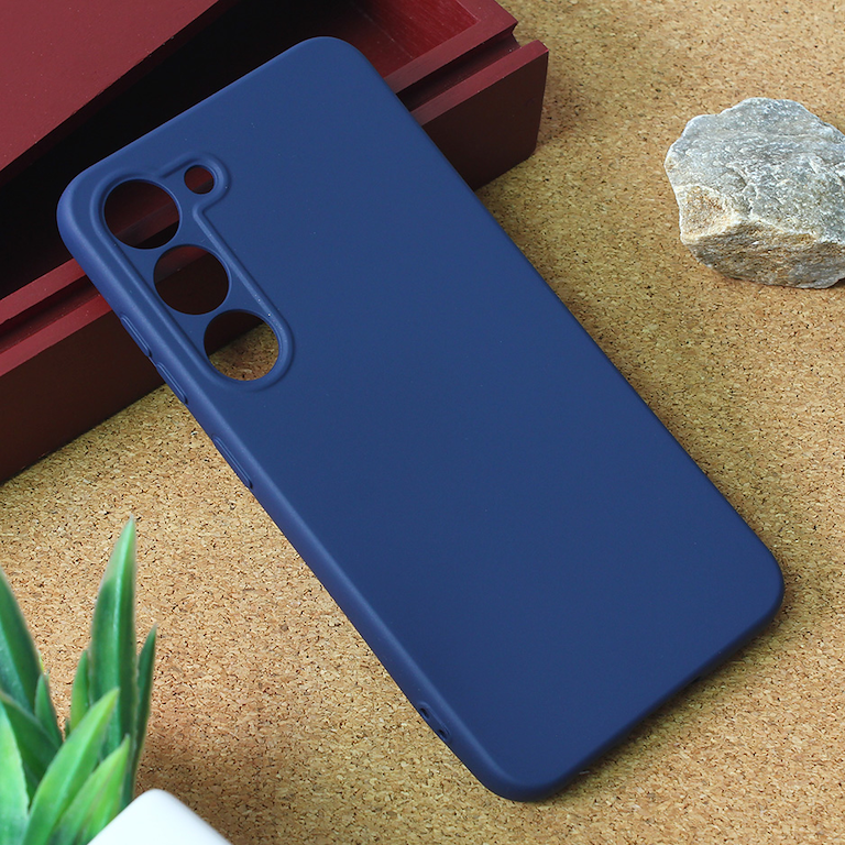 Zastitna maska (futrola) Teracell Giulietta - Samsung S916B Galaxy S23 Plus mat tamno plava