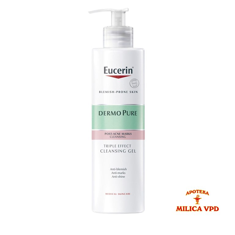 Eucerin DermoPure gel za čišćenje lica i tela sa trostrukim efektom 400 ml