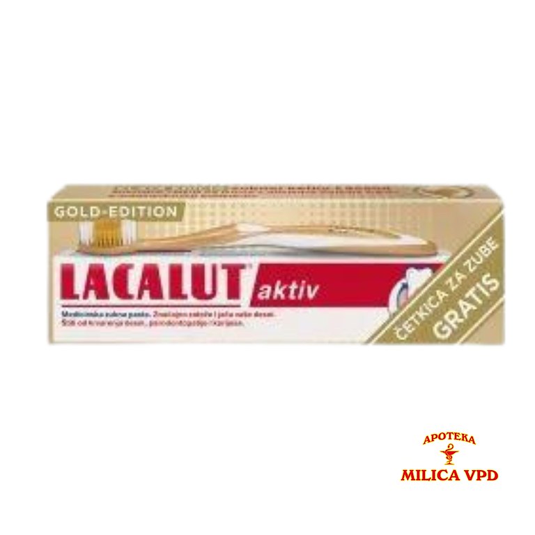 Lacalut Activ pasta za zube 75ml + četkica gratis