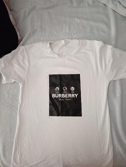 Burberry bela logo majica