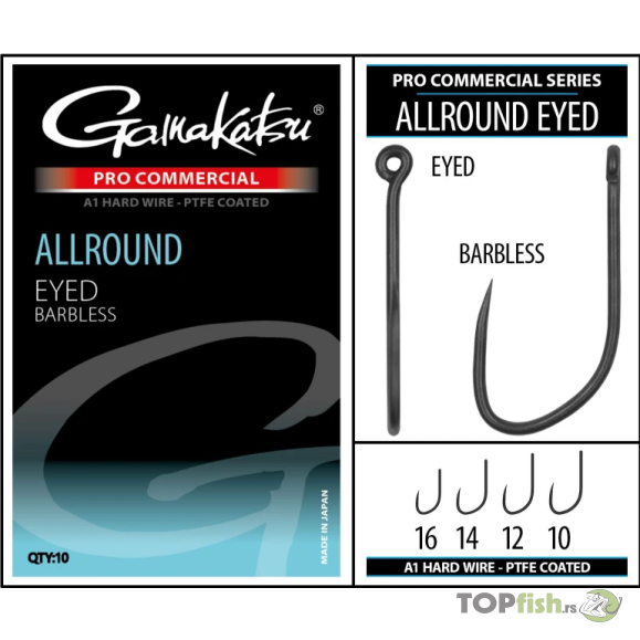 Gamakatsu Pro-C Allround Eyed A1 PTFE BL