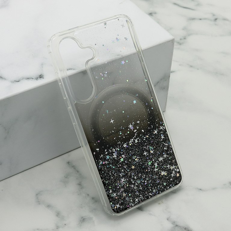 Zastitna maska (futrola) Simple Sparkle MagSafe - Samsung S921 Galaxy S24 5G crna (MS)