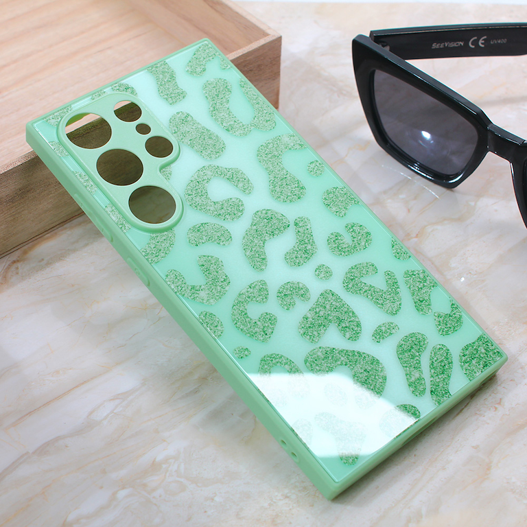 Zastitna maska (futrola) Shiny glass - Samsung S928B Galaxy S24 Ultra svetlo zelena