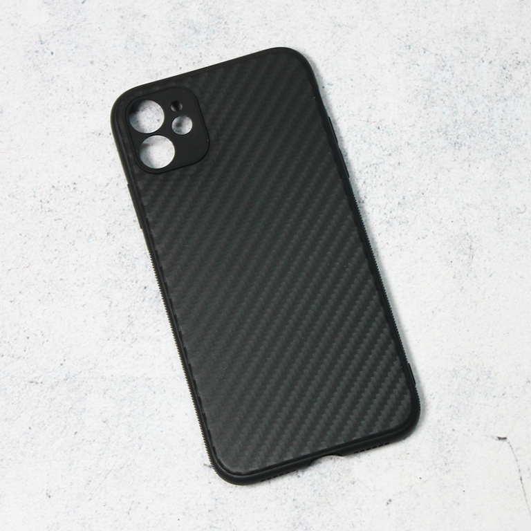 Zastitna maska (futrola) Carbon fiber - iPhone 11 6.1 crna