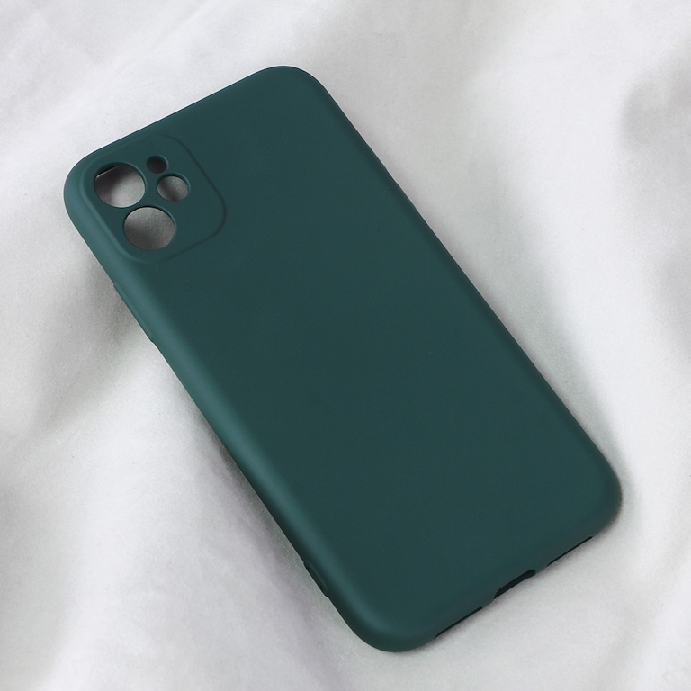 Zastitna maska (futrola) Teracell Soft Velvet - iPhone 11 6.1 tamno zelena