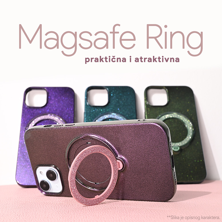 Zastitna maska (futrola) Magsafe Ring - iPhone 12 6.1 roze