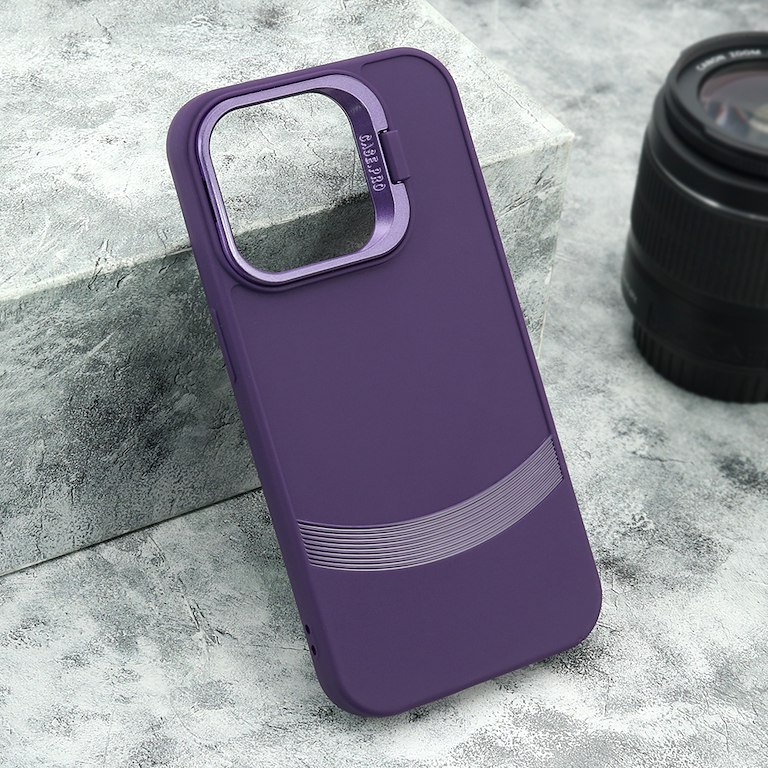 Zastitna maska (futrola) CAMERA HOLDER - iPhone 14 (6.1) ljubicasta (MS)