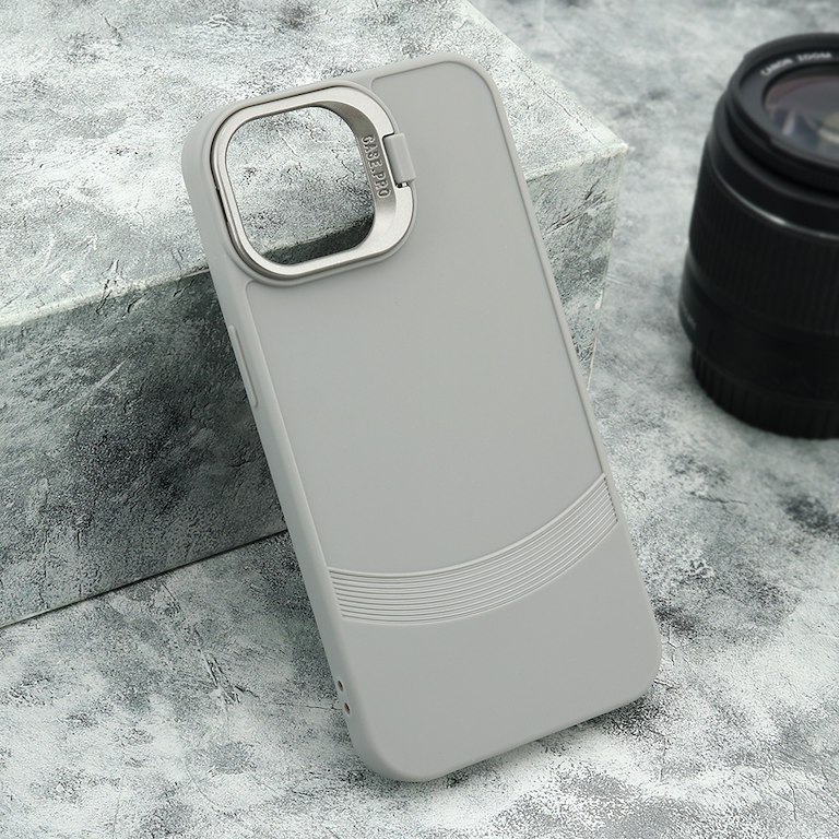 Zastitna maska (futrola) CAMERA HOLDER - iPhone 14 (6.1) siva (MS)