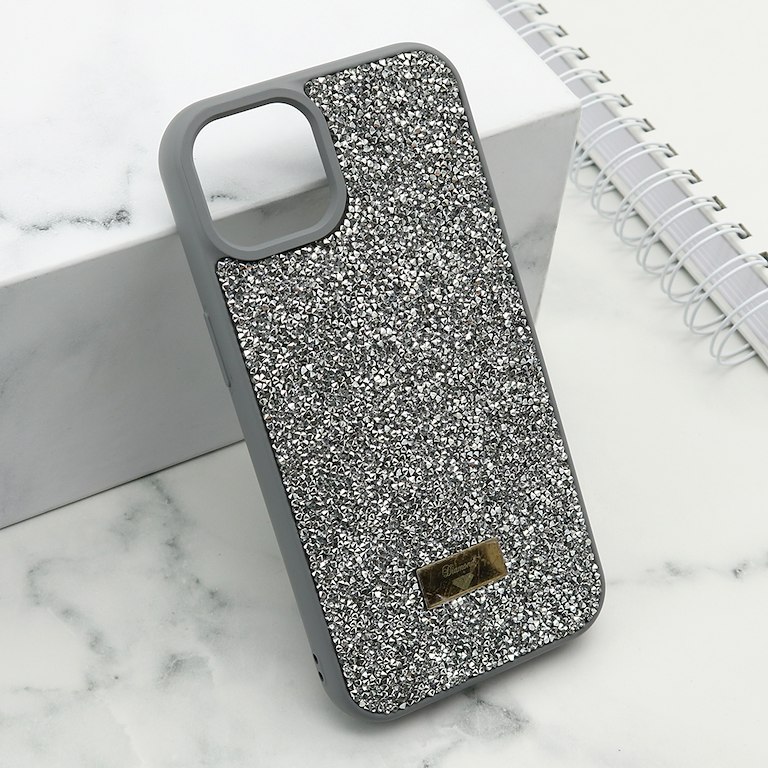 Zastitna maska (futrola) DIAMOND SELECTION - iPhone 14 (6.1) srebrna (MS)
