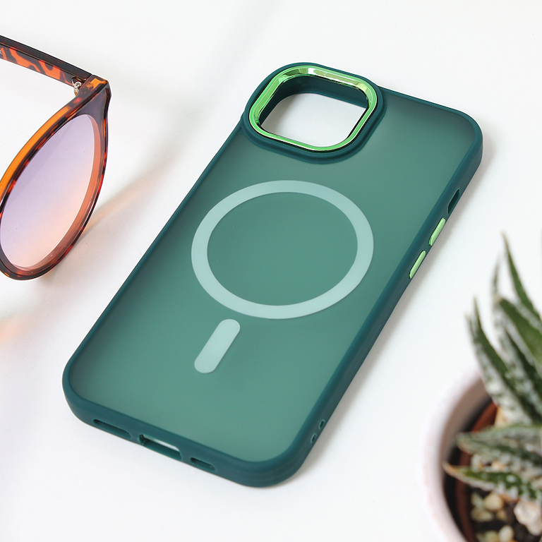 Zastitna maska (futrola) Magsafe colorful - iPhone 14 tamno zelena