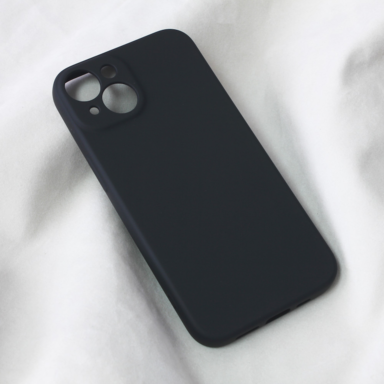 Zastitna maska (futrola) Teracell Soft Velvet - iPhone 14 crna