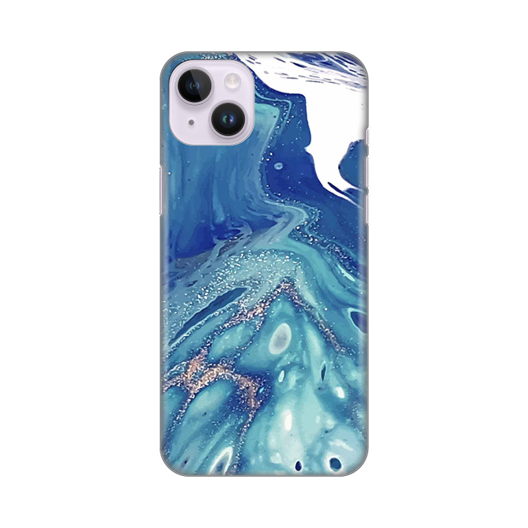 Zastitna silikonska maska (futrola) PRINT - iPhone 14 Plus Blue Marble
