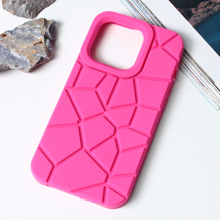 Zastitna maska (futrola) Color Stone - iPhone 14 Pro pink