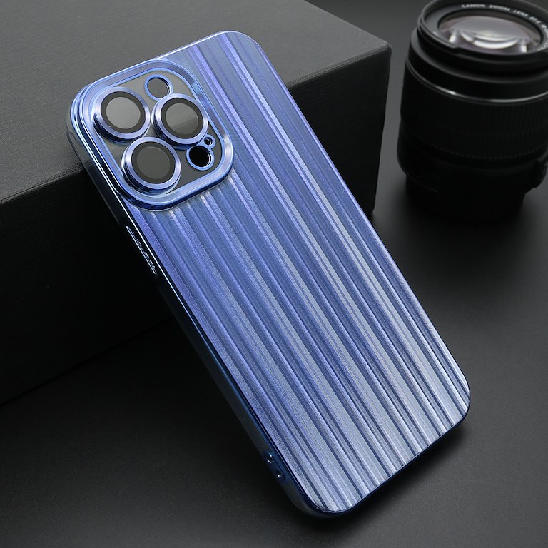 Zastitna maska (futrola) SHINING LINE - iPhone 14 Pro Max (6.7) plava (MS)