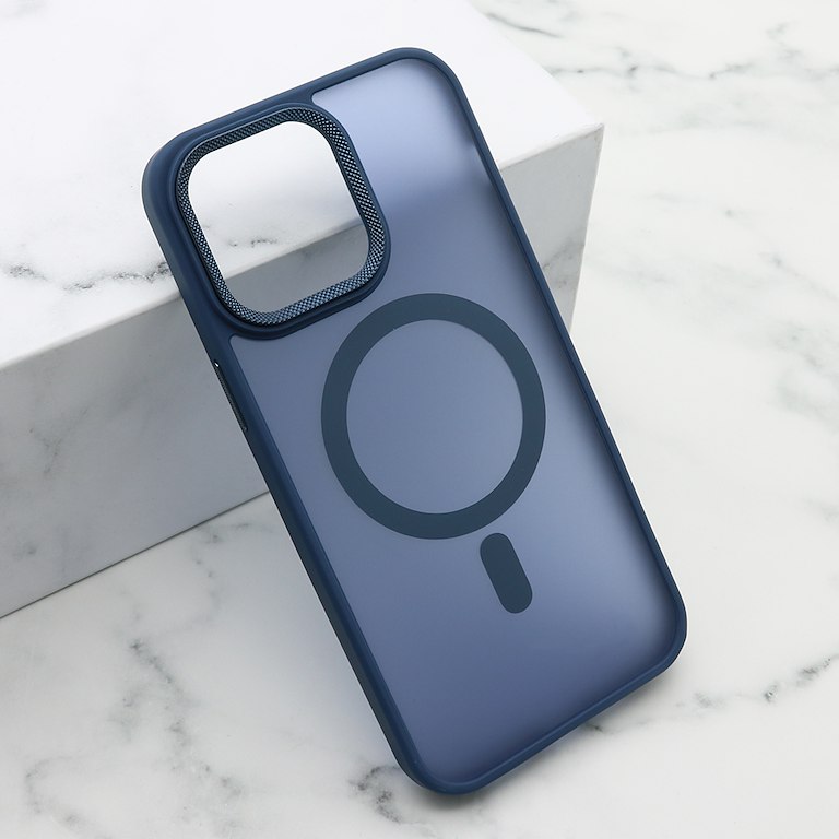 Zastitna maska (futrola) SILKY MAGSAFE II - iPhone 14 Pro Max (6.7) plava (MS)