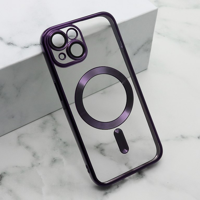 Zastitna maska (futrola) CAMERA PROTECT MagSafe - iPhone 15 ljubicasta (MS)