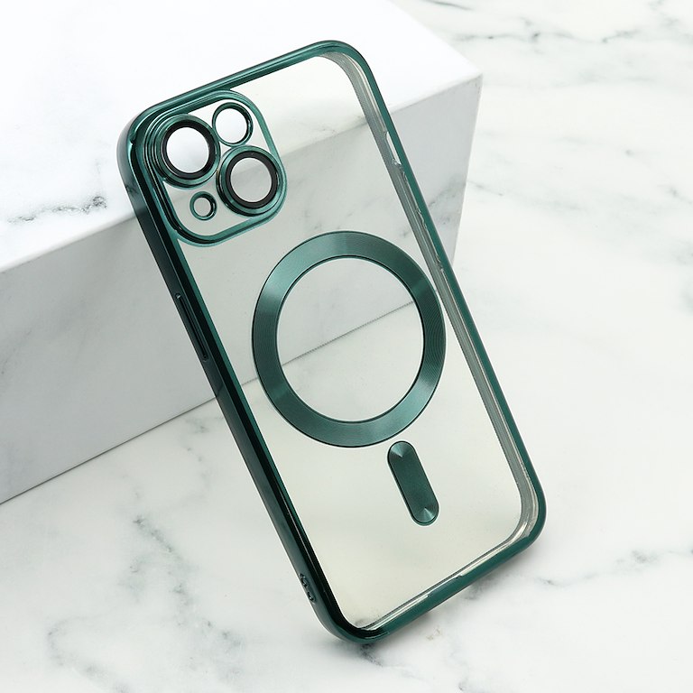 Zastitna maska (futrola) CAMERA PROTECT MagSafe - iPhone 15 zelena (MS)