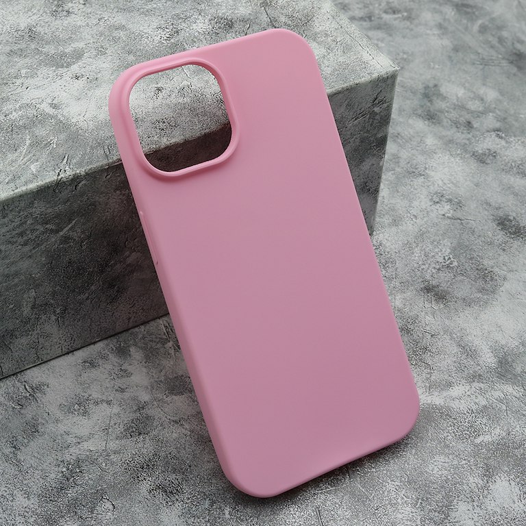 Zastitna maska (futrola) GENTLE COLOR - iPhone 15 roze (MS)