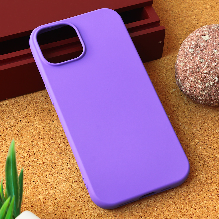 Zastitna maska (futrola) Teracell Giulietta - iPhone 15 mat ljubicasta