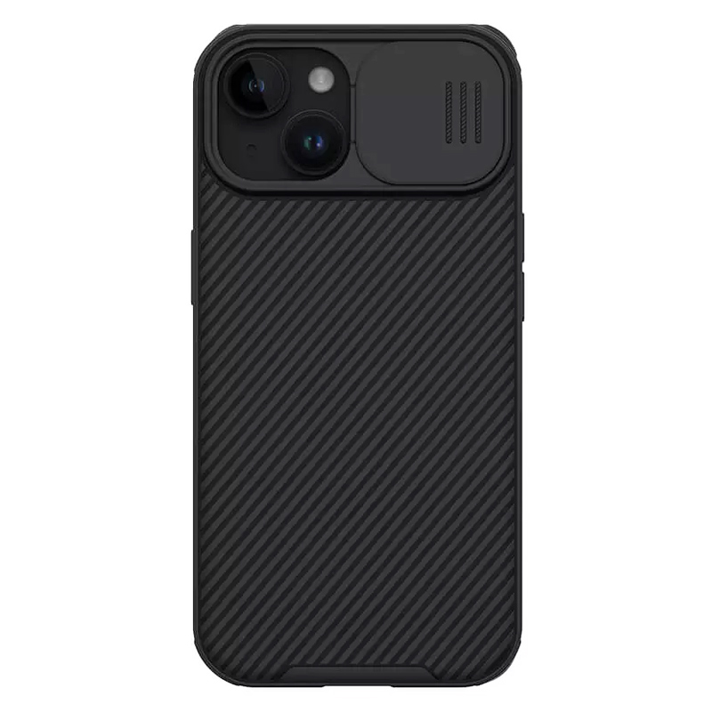 Zastitna maska (futrola) Nillkin CamShield Pro - iPhone 15 Plus crna