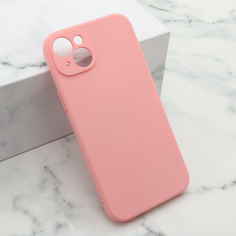 Zastitna maska (futrola) Soft Silicone - iPhone 15 Plus roze (MS)