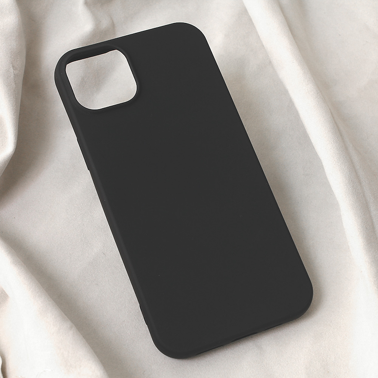 Zastitna maska (futrola) Teracell Soft Velvet - iPhone 15 Plus crna