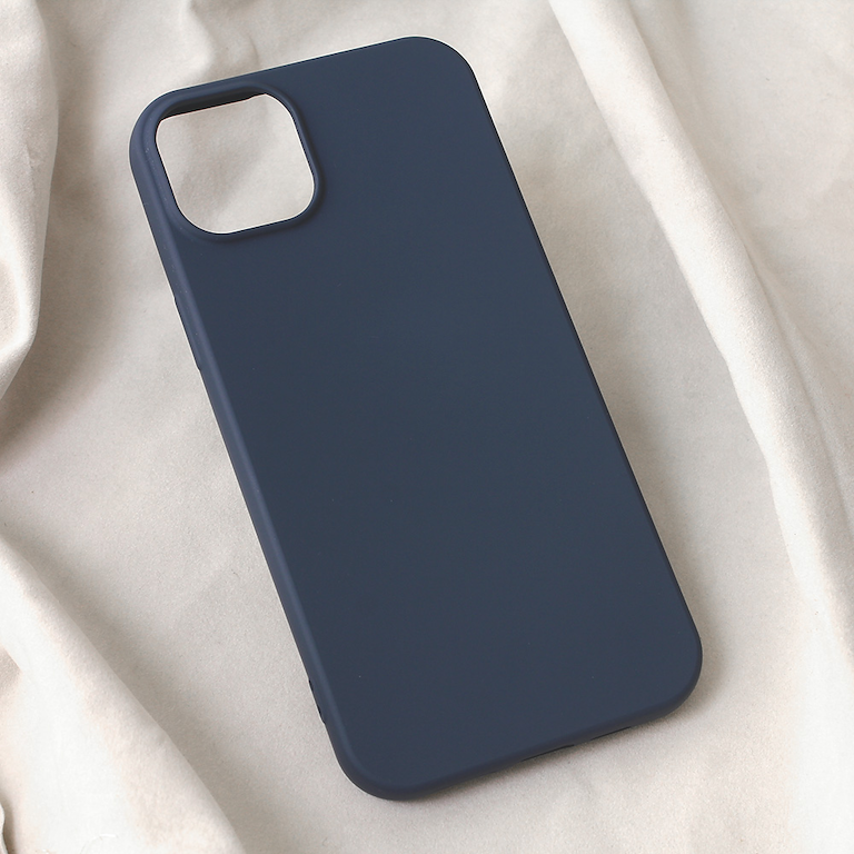 Zastitna maska (futrola) Teracell Soft Velvet - iPhone 15 Plus tamno plava