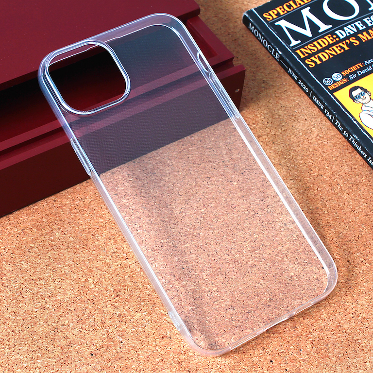 Zastitna silikonska maska (futrola) Ultra Thin - iPhone 15 Plus Transparent